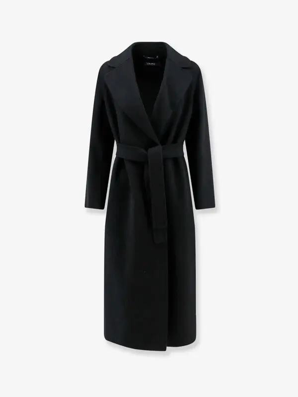 Max Mara Poldo Virgin Wool Coat - Black