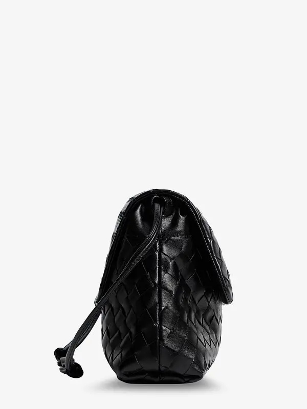 Bottega Veneta Leather Shoulder Bag With Intrecciato Pattern