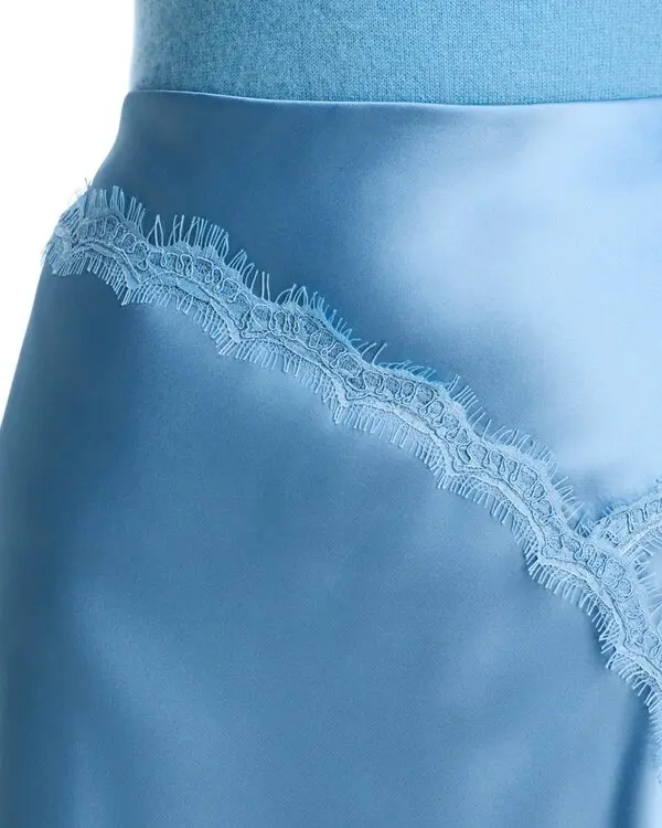 Tanya Taylor Bethany Lace Trim A Line Skirt