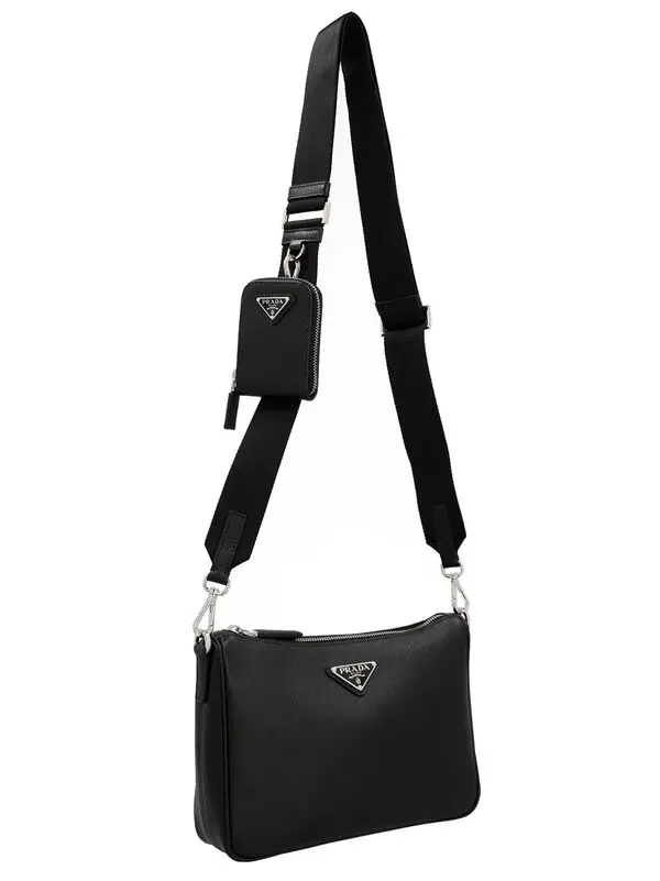 Prada Re-nylon & Saffiano Crossbody Bag