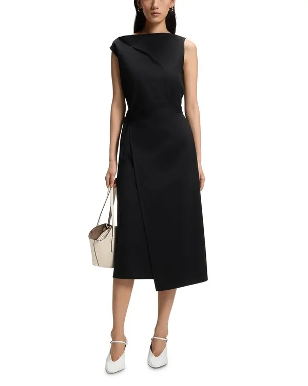 BOSS Emiaky Cotton Belted Dress