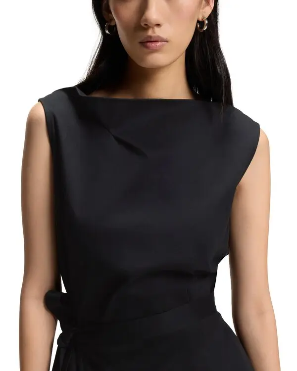 BOSS Emiaky Cotton Belted Dress