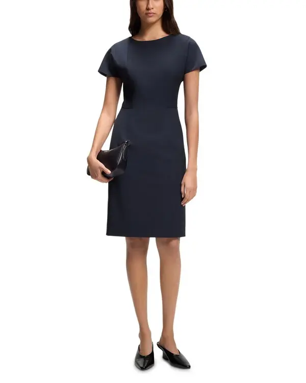 BOSS Dinerah Wool Seamed Dress