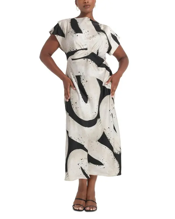 ESTELLE The Drew Printed Midi Dress