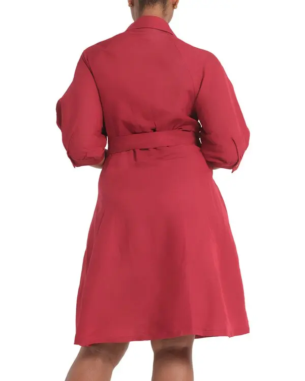 ESTELLE The Maribel Tie Waist Shirt Dress