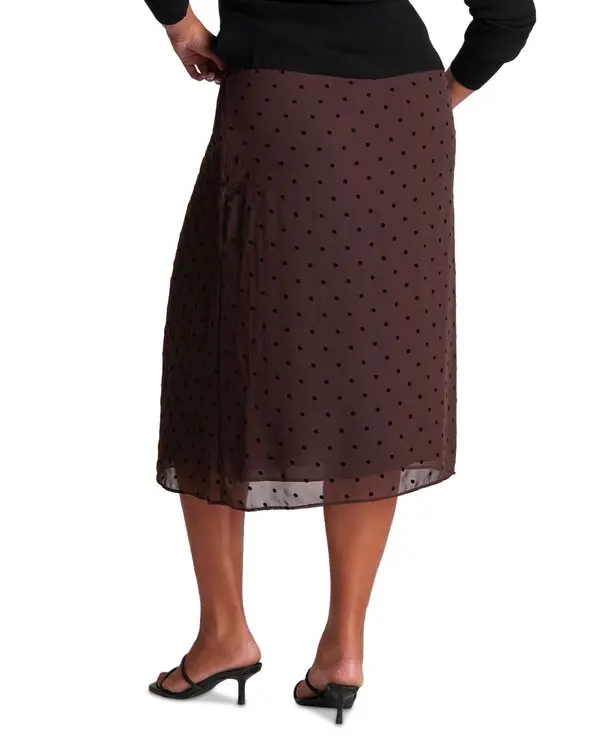ESTELLE The Sable Printed A-line Skirt