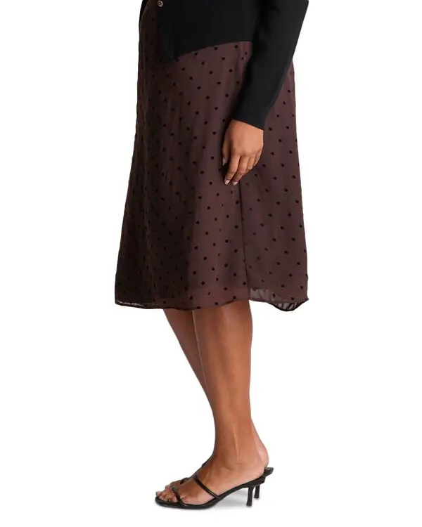 ESTELLE The Sable Printed A-line Skirt