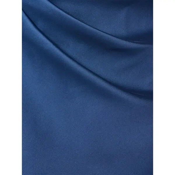 Aidan Mattox Stretch Mikado Gathered Waist Gown