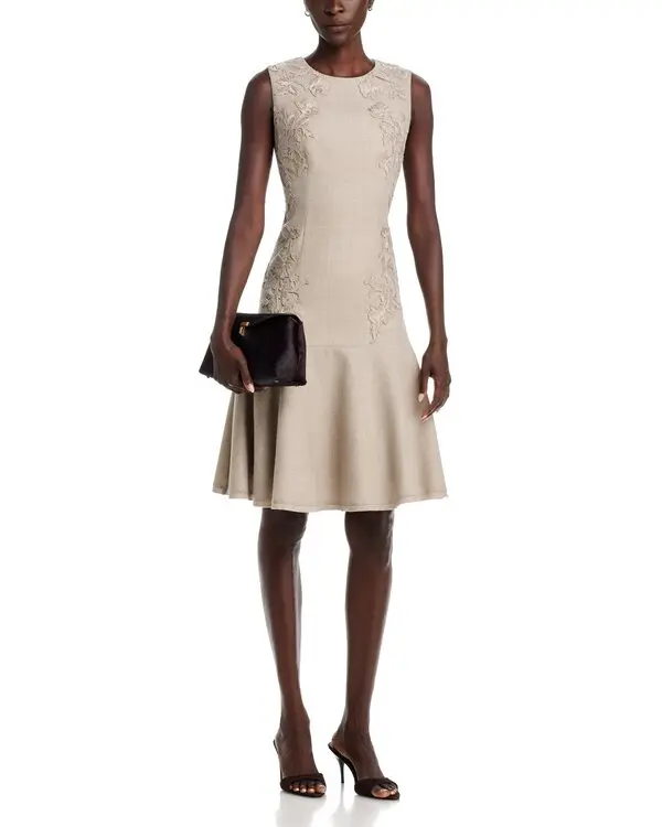 Kobi Halperin Tate Embroidered Wool Dress