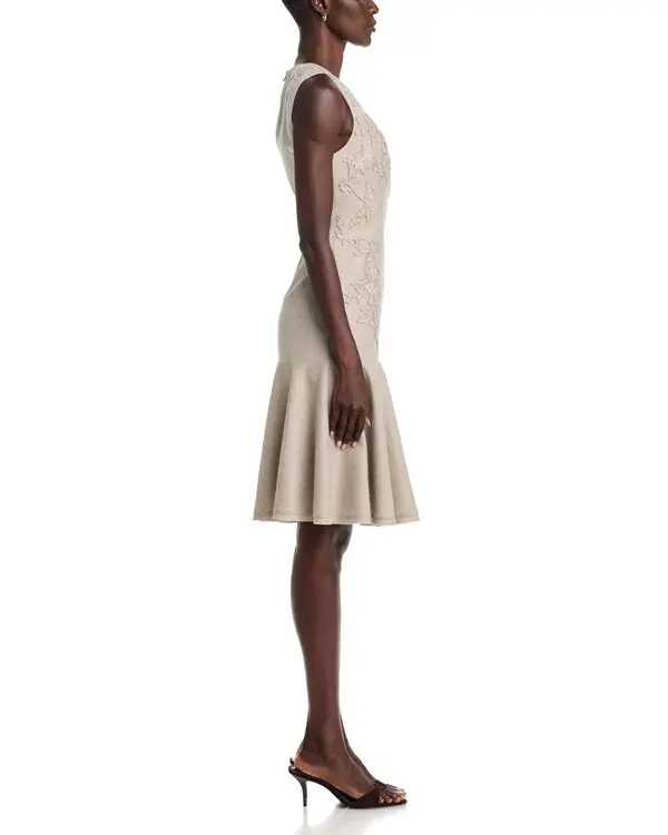 Kobi Halperin Tate Embroidered Wool Dress