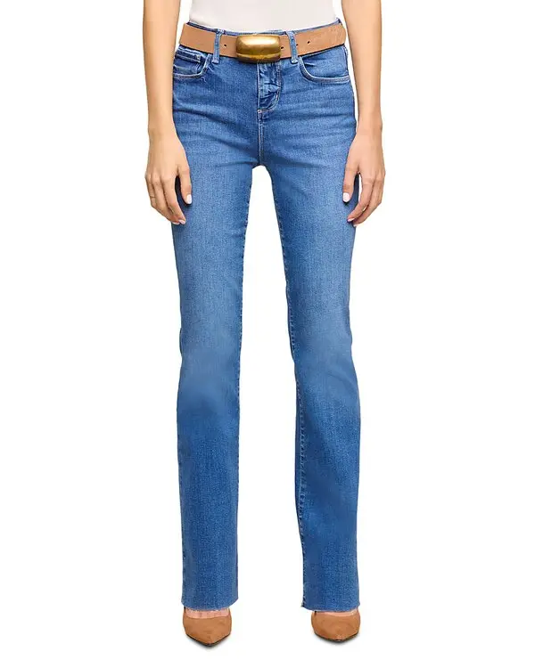 L'Agence Petite Ruth High Rise Straight Jeans