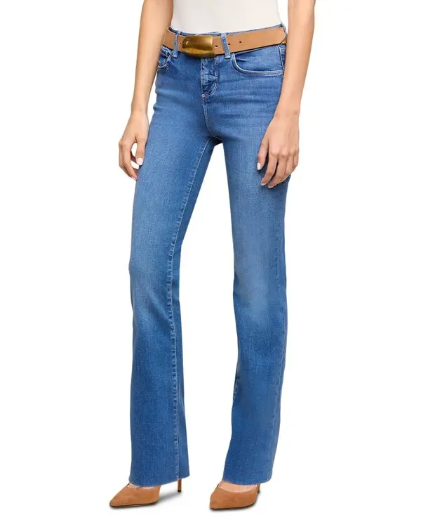 L'Agence Petite Ruth High Rise Straight Jeans