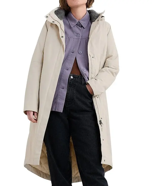SEASALT CORNWALL Janelle Waterproof Hooded Raincoat - Beige