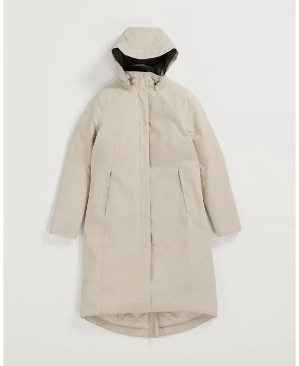 SEASALT CORNWALL Janelle Waterproof Hooded Raincoat - Beige