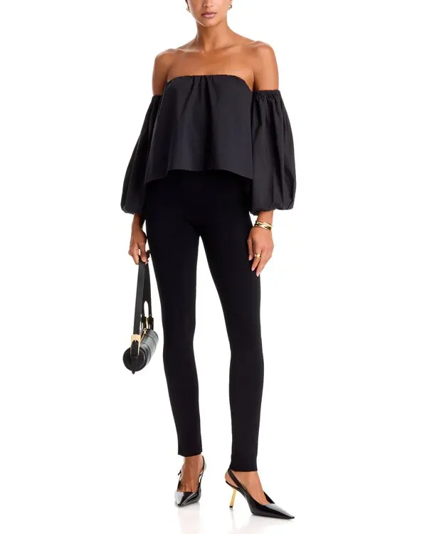 L'Agence Sarai Off-the-shoulder Top - Black