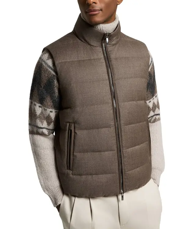 Peserico Quilted Stand Collar Tech Vest
