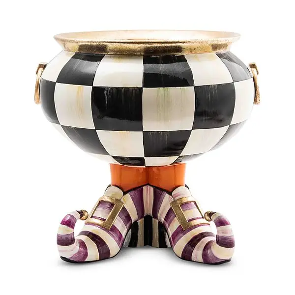 MACKENZIE-CHILDS Witch's Boot Cauldron Candy Dish
