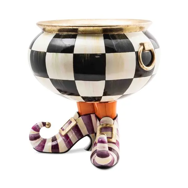 MACKENZIE-CHILDS Witch's Boot Cauldron Candy Dish