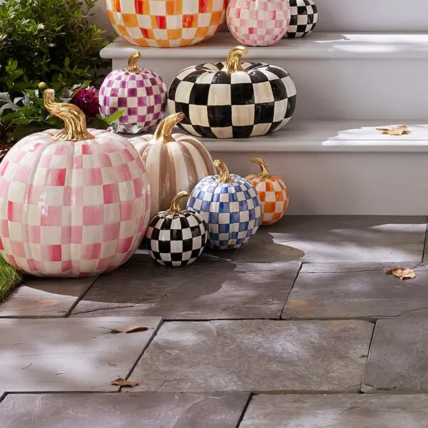 MACKENZIE-CHILDS Check Small Pumpkin