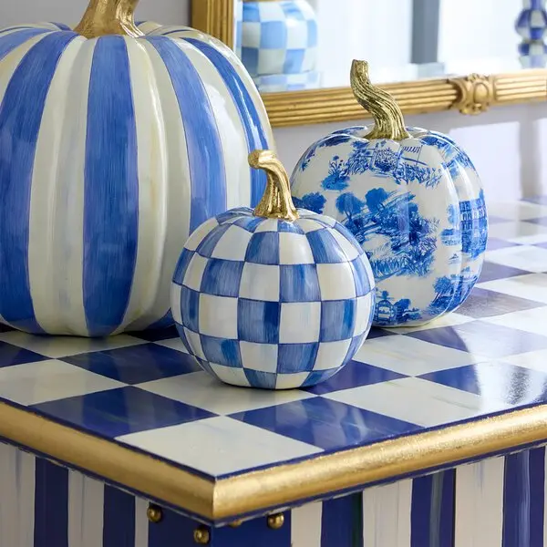 MACKENZIE-CHILDS Check Mini Pumpkin