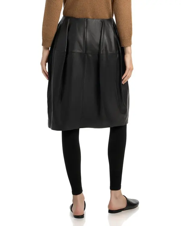TOTEME Sculptural Leather Skirt
