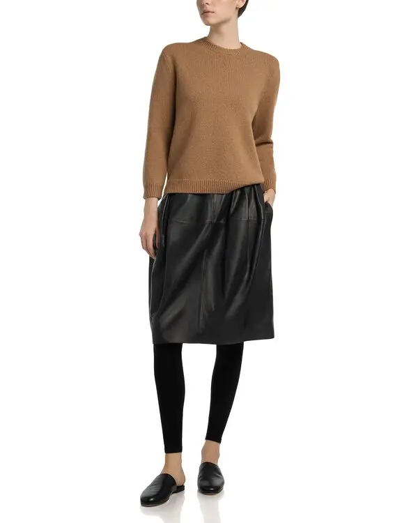 TOTEME Sculptural Leather Skirt