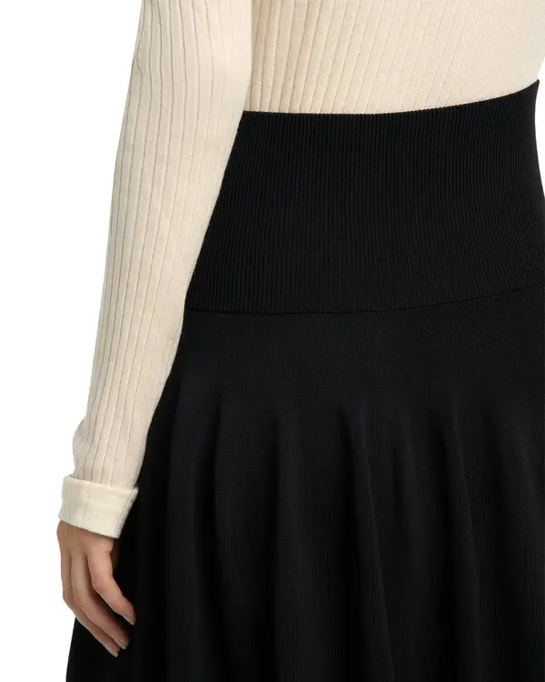 TOTEME Wide Waist A-line Skirt