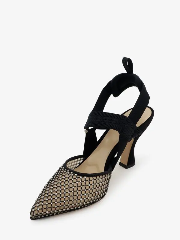 Fendi Decollete Colibrã¬ In Mesh E Suede