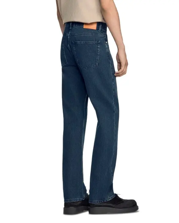 Sandro Regular Fit Faded Cotton Jeans