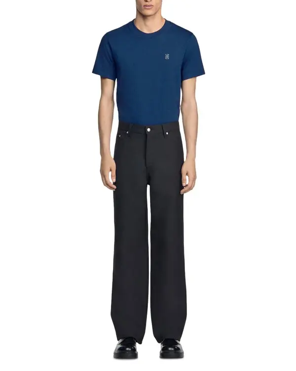 Sandro Baggy Five Pocket Trousers - Black