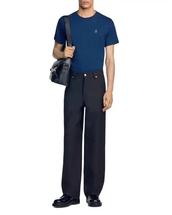 Sandro Baggy Five Pocket Trousers - Black
