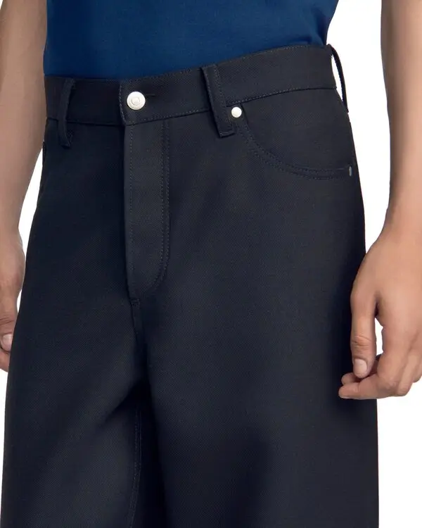 Sandro Baggy Five Pocket Trousers - Black