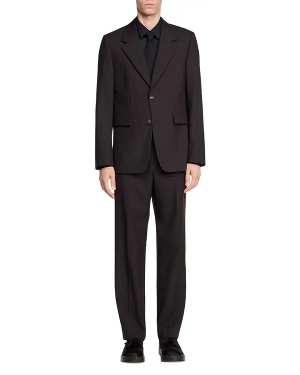 Sandro New Formal Standard Fit Wool Suit Jacket