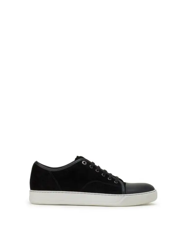 LANVIN Dbb1 Sneakers In Leather And Suede - Black