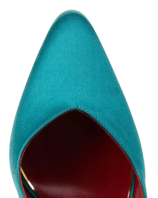 Valentino Garavani Pointed Leather Pumps - Teal