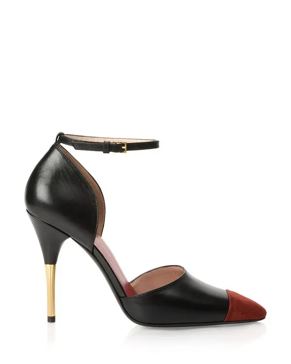 Valentino Garavani Leather Ankle Strap Pumps