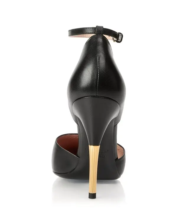 Valentino Garavani Leather Ankle Strap Pumps