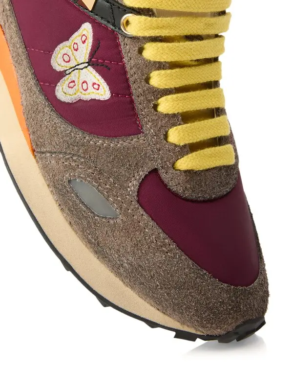 Valentino Garavani Embellished Leather Running Sneakers