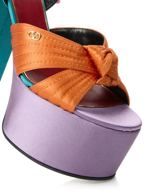 Valentino Garavani Leather Platform Sandals