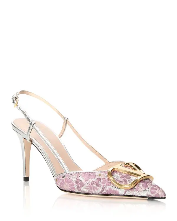 Valentino Garavani Vlogo Signature Slingback Pumps