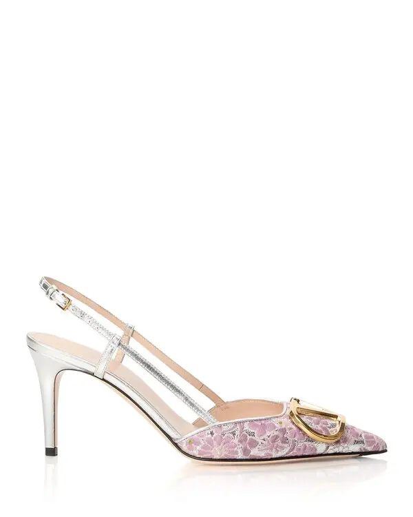 Valentino Garavani Vlogo Signature Slingback Pumps