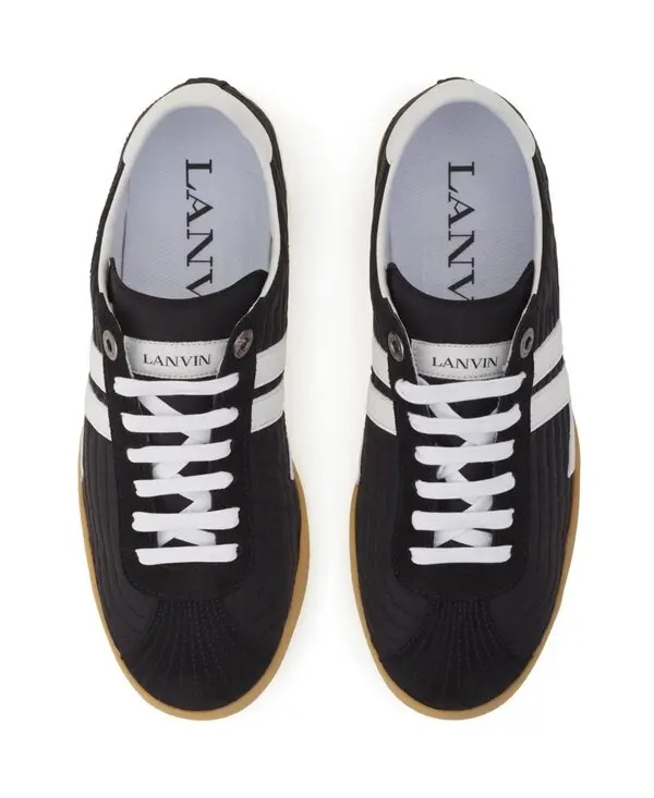 LANVIN Glen 2.0 Sneakers In Nylon - Black/white