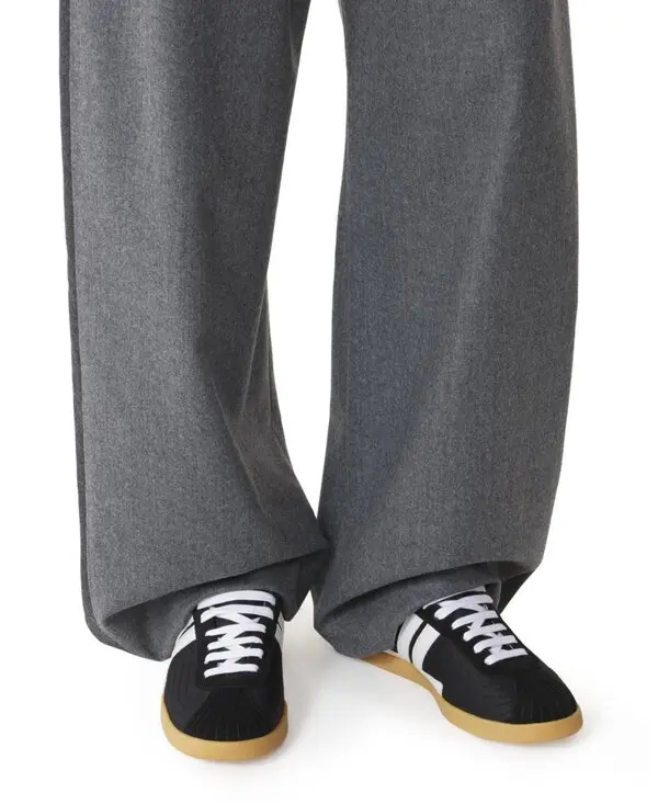 LANVIN Glen 2.0 Sneakers In Nylon - Black/white