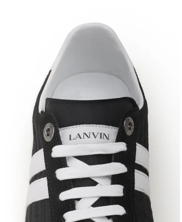 LANVIN Glen 2.0 Sneakers In Nylon - Black/white