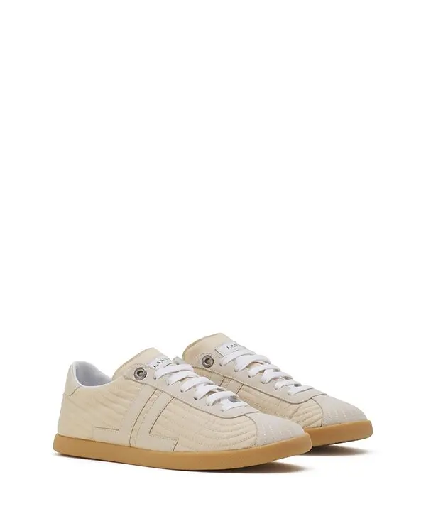 LANVIN Glen 2.0 Sneakers In Nylon - Ecru/beige