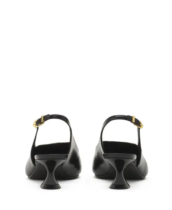 LANVIN Serenade Leather Slingback Pumps