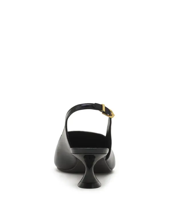 LANVIN Serenade Leather Slingback Pumps