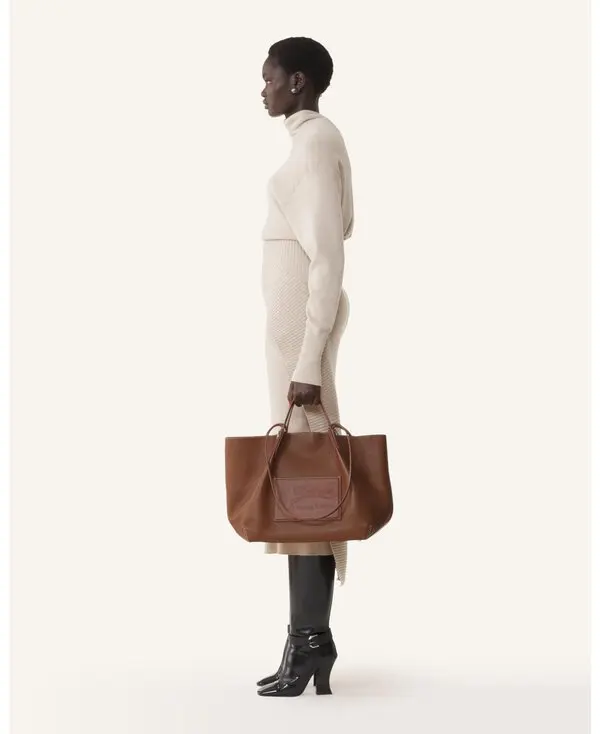 LANVIN Catch Tote Bag - Chestnuts