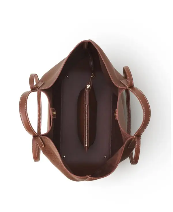 LANVIN Catch Tote Bag - Chestnuts