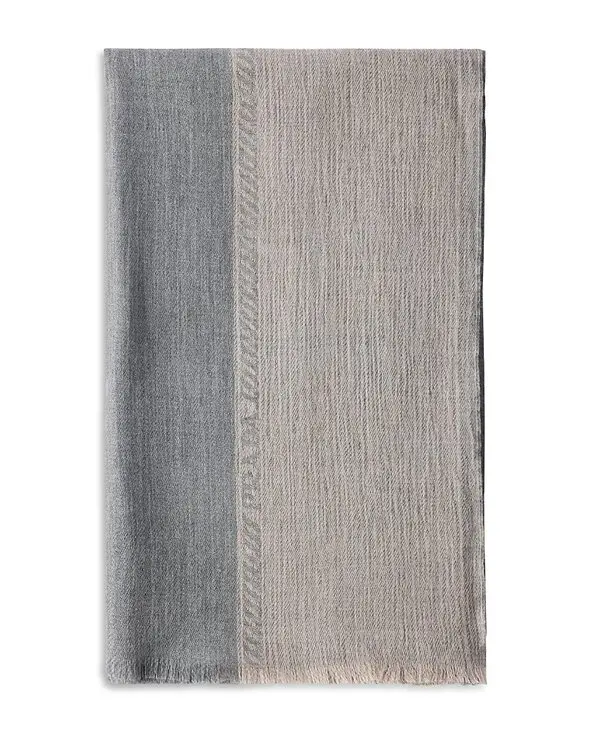 Prada Wool And Silk Stole - Grey/desert